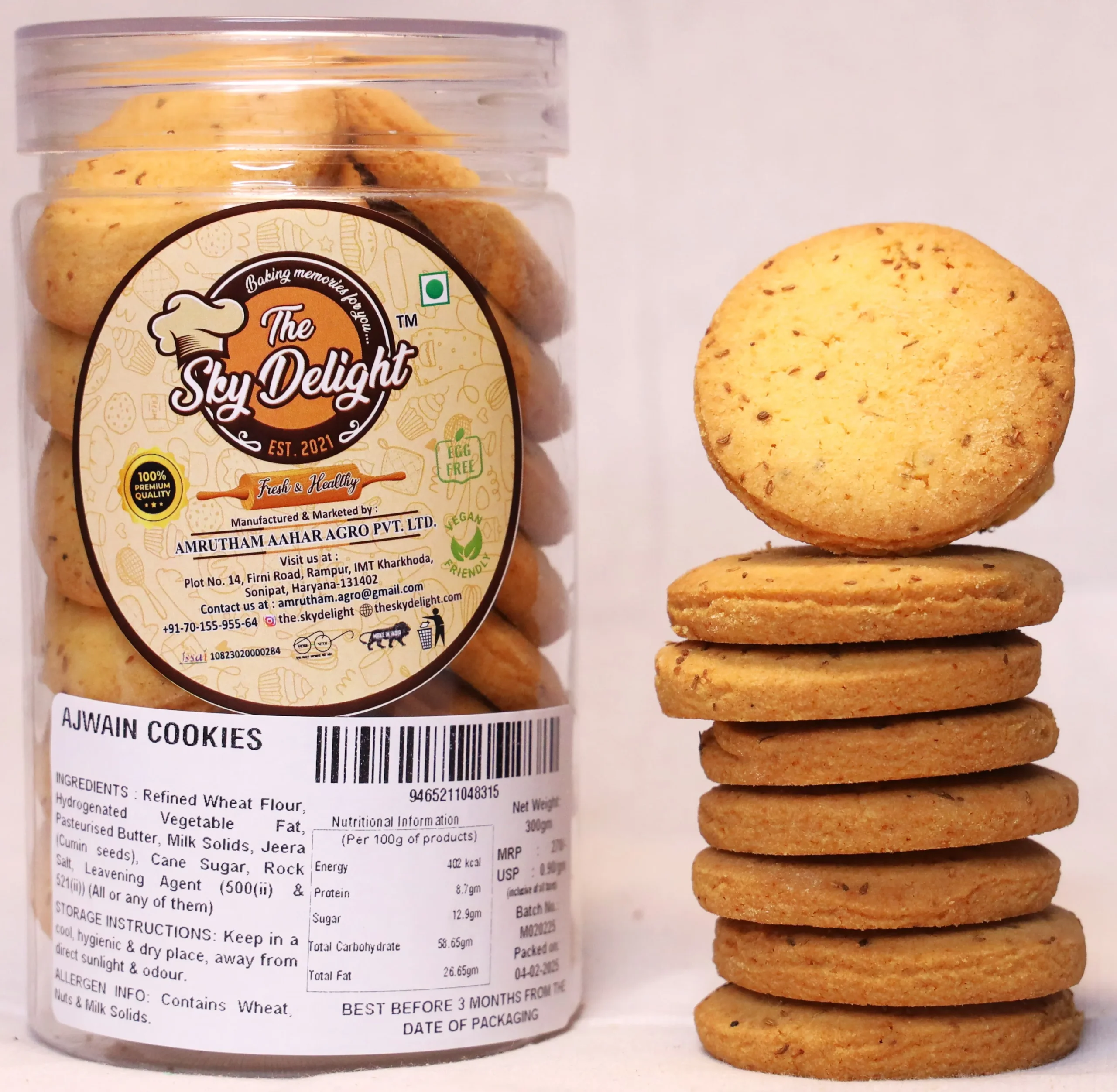 Ajwain Cookies – The Sky Delight