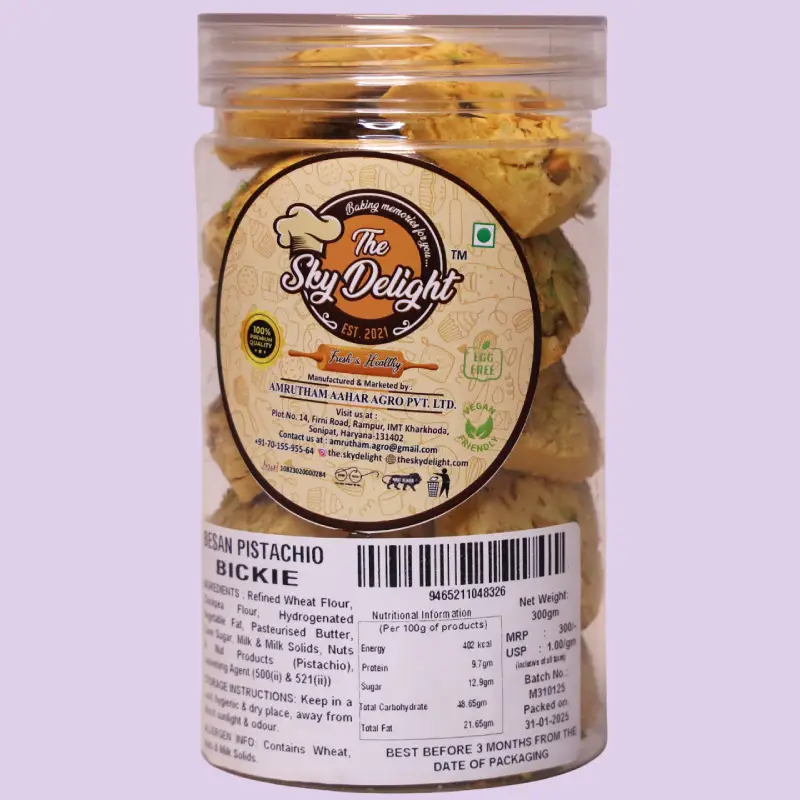 Besan Pistachios – The Sky Delight
